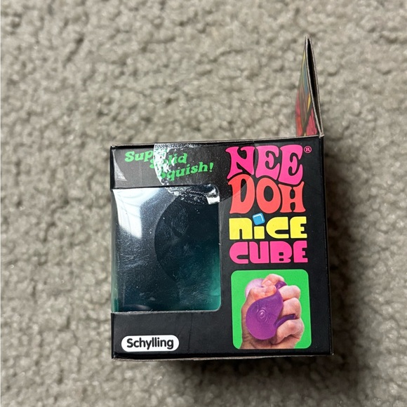 Toys | Nwt Blue Nee Doh Nice Cube Stress Squish Toy | Poshmark
